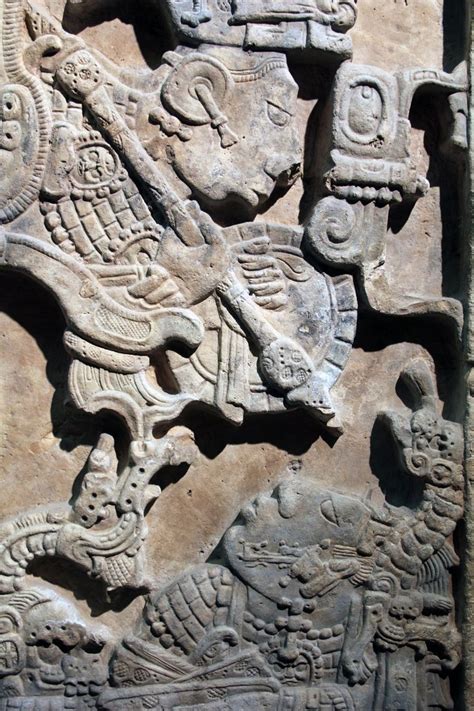 Lintel 25 Detail Yaxchilán Chiapas Mexico Maya 725 C E Limestone