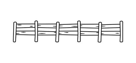 Fence Outline Vector Art Icons And Graphics For Free Download
