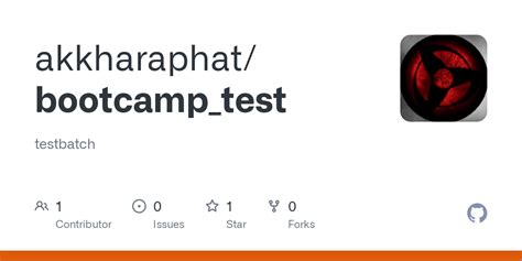 GitHub Akkharaphat Bootcamp Test Testbatch