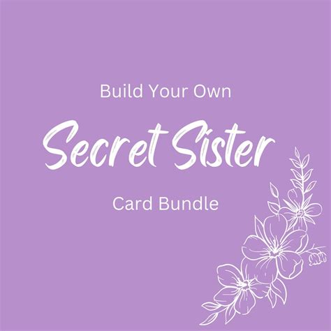 Secret Sister Card Bundle Build Your Own Greeting Cards Birthday