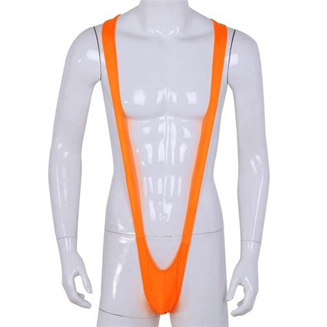 Men Thong Mankini Sissy Panties Stretch Beach Swimsuit Bodysuit Gay