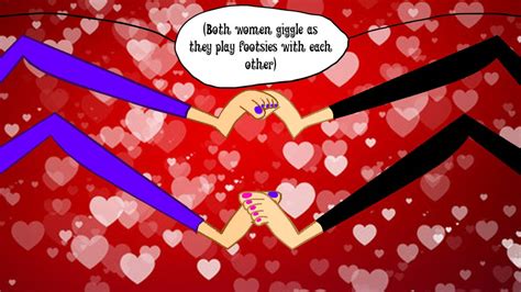 Adult Ami And Yumi Playing Footsies By Pandafan1999 On Deviantart