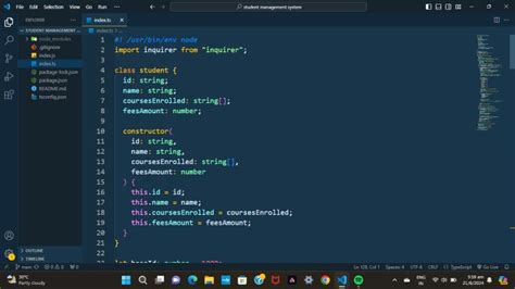 Hiba Zia On Linkedin Typescript Nodejs Inquirer Oop