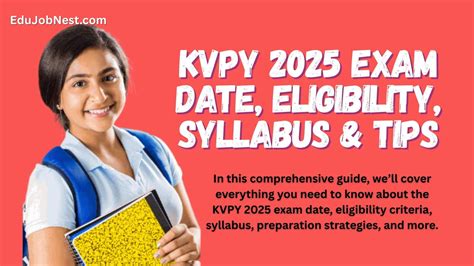 Kvpy 2025 Exam Date Eligibility Syllabus And Tips