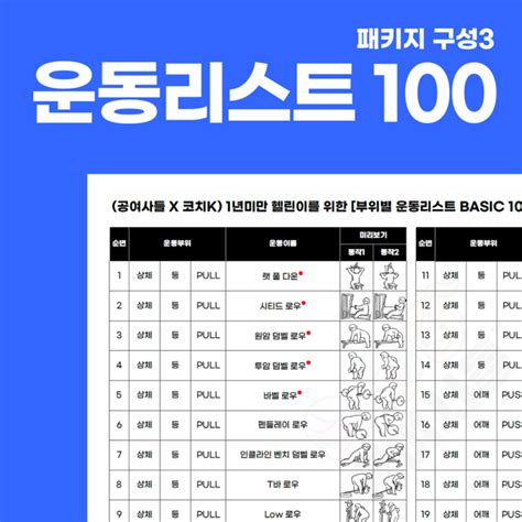 운동일지 템플릿2024 엑셀구글시트 사용가능