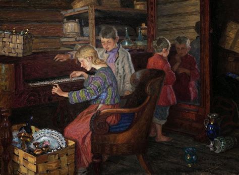 Nikolay Bogdanov Belsky Genre Painter Tuttart Pittura