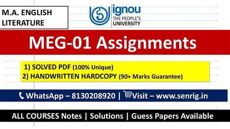 Meg 01 Solved Assignment Pdf And Handwritten 2024 25
