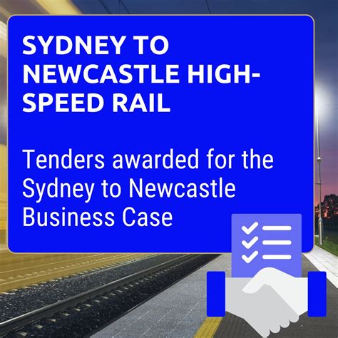Hsra Australia Highspeed Tenders Sydney Newcastle Infrastructure Consultanz