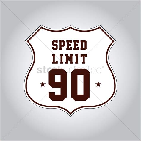 Speed Limit Sign Vector At Getdrawings Free Download