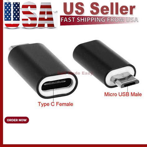 Lot Usb 31 Type C Female To Micro Usb Male Adapter Converter Connector