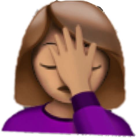 Emoji Discord Slack Anime Facepalm Emoji Png Clipart