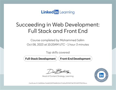Mohammed Salim On Linkedin Webdevelopment Certified