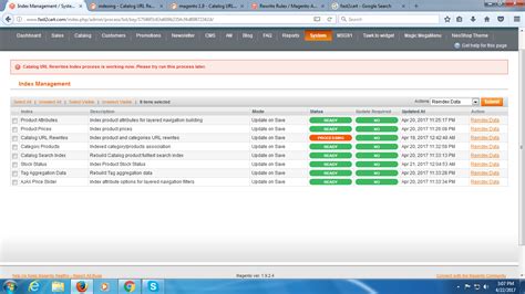 indexing magento catalog url rewrites index process is working now