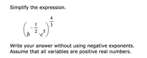 Solved Simplify The Expression B C Write Your Chegg