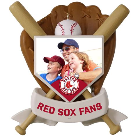 Mlb Boston Red Sox™ Baseball Personalized Ornament Custom Photo And