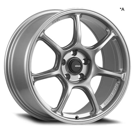 Konig Ultragram 18x11b 5x1143 Et15 Titanium Metallic Knurled Bead