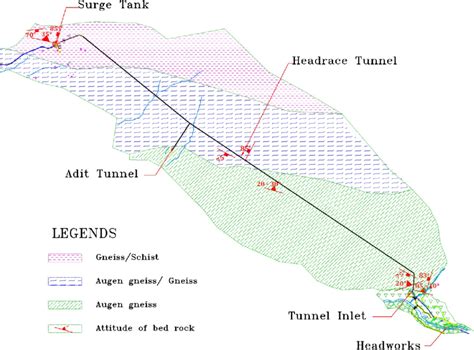 Plan View Showing Geology Of The Tunnel Alignment Download Scientific Diagram