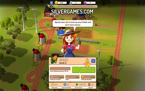 Idle Farm Harvest Empire เล่นออนไลน์กับ Silvergames 🕹️