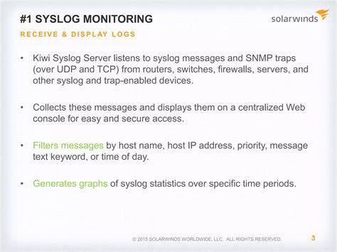 Top 5 Reasons To Use Kiwi Syslog Server Pdf Operating Systems Computer Software And