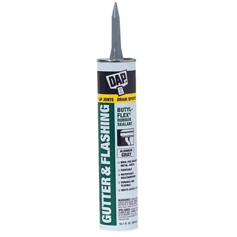 12‐pack Of 101 Oz Dap 18185 Aluminum Gray Gutter And Flashing Butyl Flex
