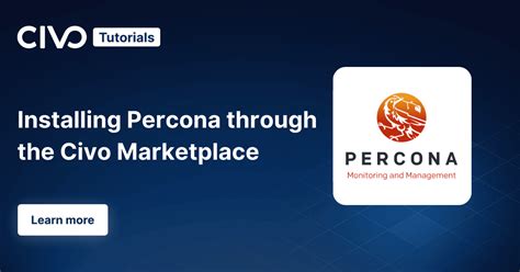 install percona monitoring and management through the civo marketplace