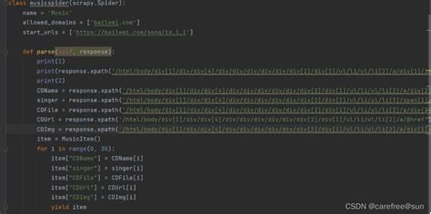 使用scrapy框架爬取音乐网站数据 爬取 音范丝网站内容 csdn博客
