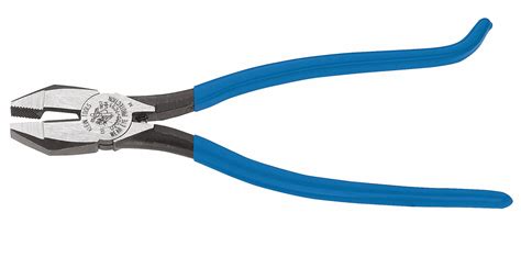 Klein Tools Iron Workers Plier Flat 9 14 In Overall Lg 1 14 In Jaw