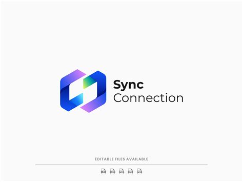 Sync Connection Gradient Logo Graphic By Artnivora Std · Creative Fabrica