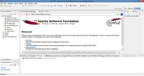 Crear Web Service A Partir De Un Wsdl Con Axis2 Java Tomcat