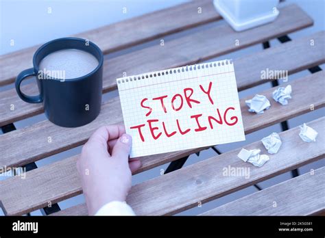 Conceptual Caption Story Telling Internet Concept Narrative Style Of