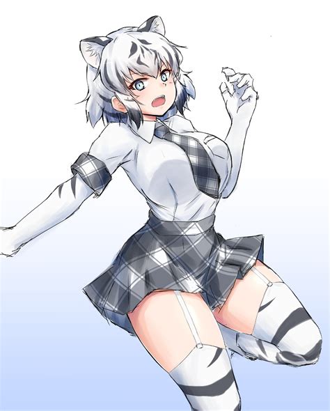 Anime White Tiger Girl