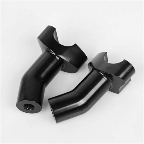 Black 3 5inch Tall Pullback Handlebar Risers For Softail Touring Pullback Aluminum Straight