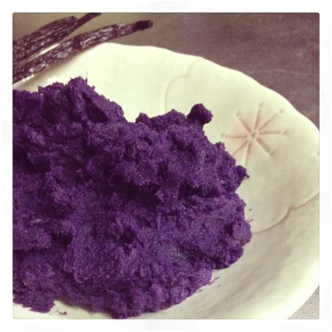Cooking Local Mashed Beni Imo Okinawa Hai