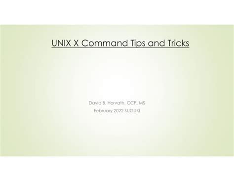 202202 Suguki Unix X Command Tips And Tricks Ppt
