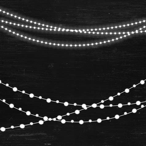 White String Lights Clip Art