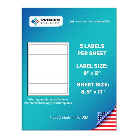 8″ X 2″ Water Bottle Labels Not Waterproof Bulk And Wholesale