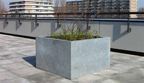 Galvanised Square Tree Planter Factoryfurniture