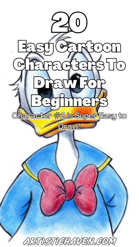 20 Easy Cartoon Characters To Draw For Beginners Easy Cartoon Characters Drawing Cartoon
