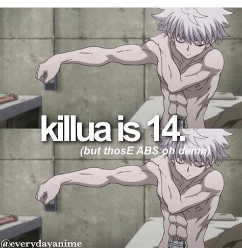 Reaction Killua Abs Find More Awesome Killua Images On Picsart