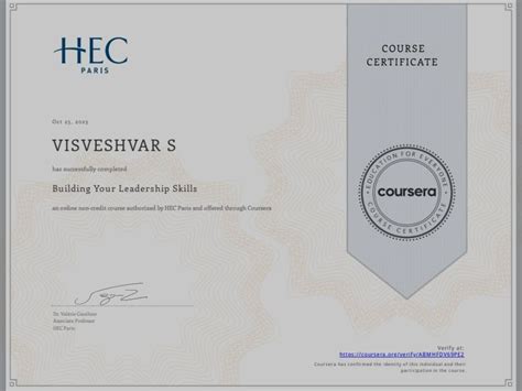 Completed Leadership Skills Course On Coursera Visveshvar S Posted On The Topic Linkedin