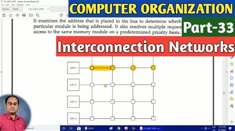 Computer Organization Part 33 Interconnection Networks Youtube