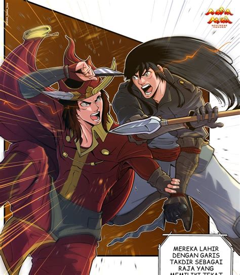 Sultan Hasanuddin X Arung Palakka Battle Gambar Karakter Gambar Referensi Desain