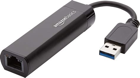 Amazon Basics Usb 3 0 To 10 100 1000 Gigabit Ethernet Internet Adapter Black Amazon De