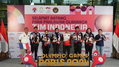 Pulang Ke Tanah Air Dari Olimpiade Paris 2024 Atlet Indonesia Dapat
