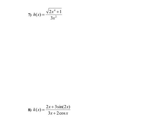 solved directions differentiate the functions 1