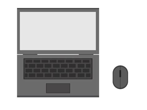 Premium Vector Simple Laptop And Mouse Vector