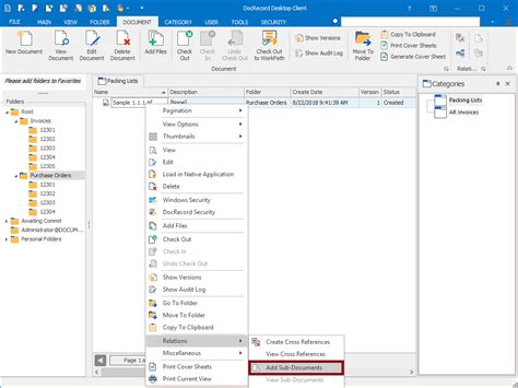 adding sub documents