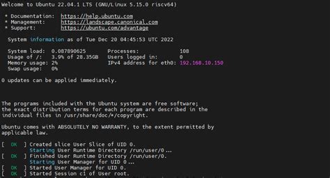 Ubuntu Jammy 22041 镜像 【非官方构建】 昉·星光 2cn Rvspace Forum