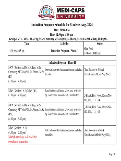 Group 2 Schedule Pdf Academic Degree