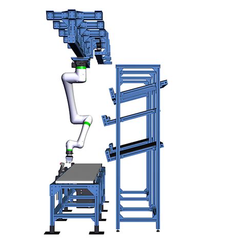 Overhead 7th Axis Cobot Cell With Fanuc Crx Cobot Conveyor And…